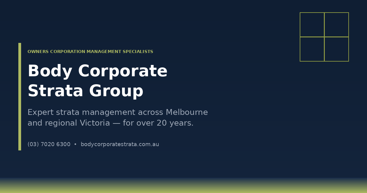 Our Services | Body Corporate Strata Group